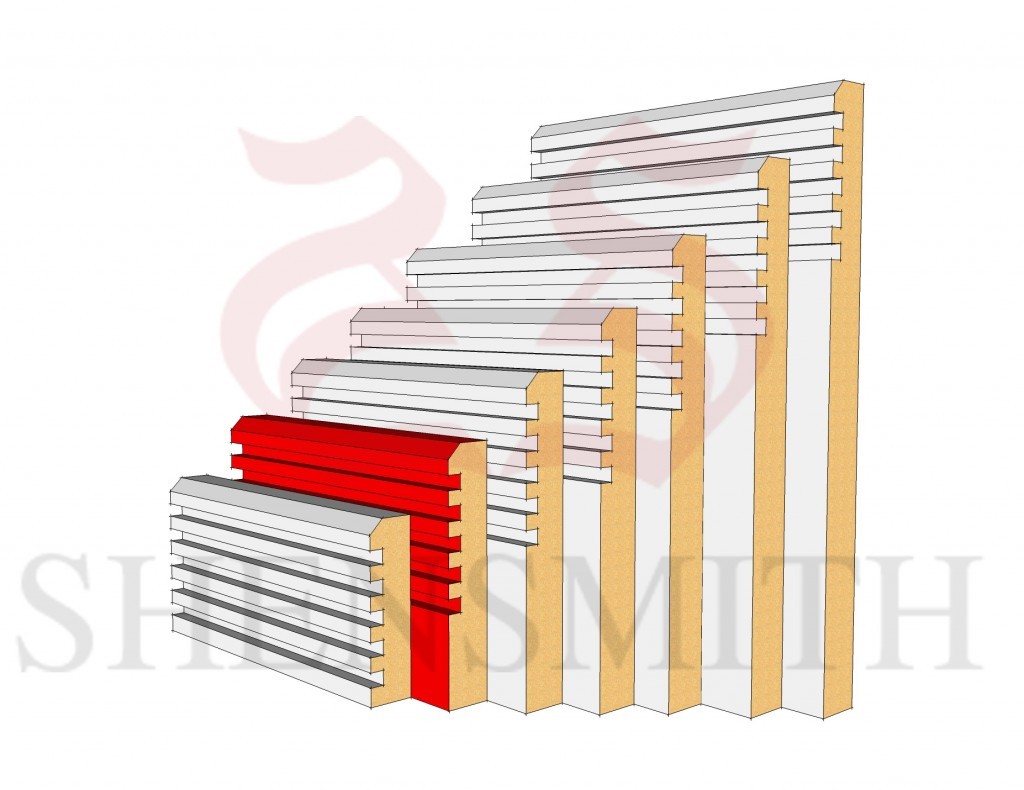 Ribbed MDF Skirting Board 94mm – SkirtingBoards.com®