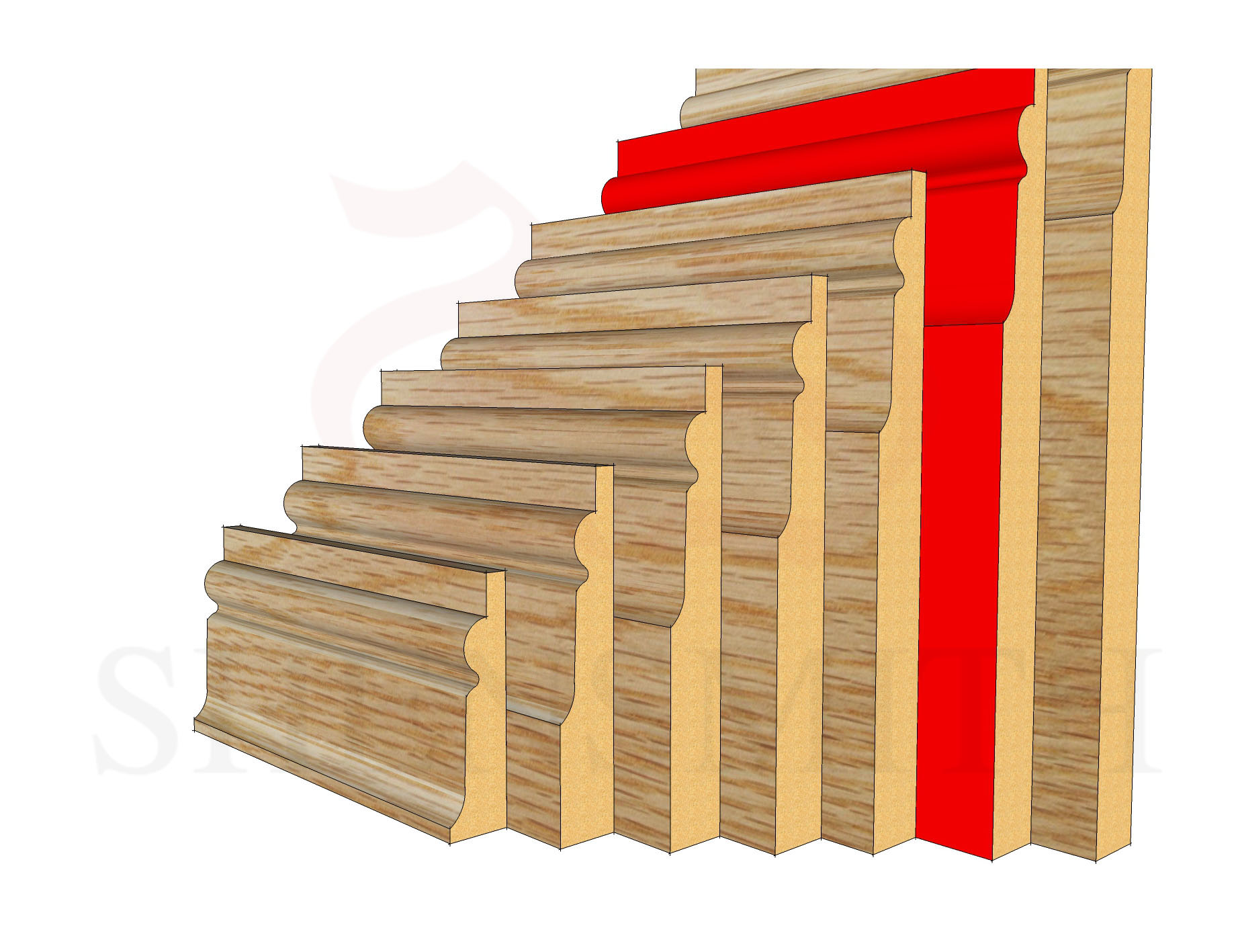 chelsea 194mm Oak Skirting Board – SkirtingBoards.com®