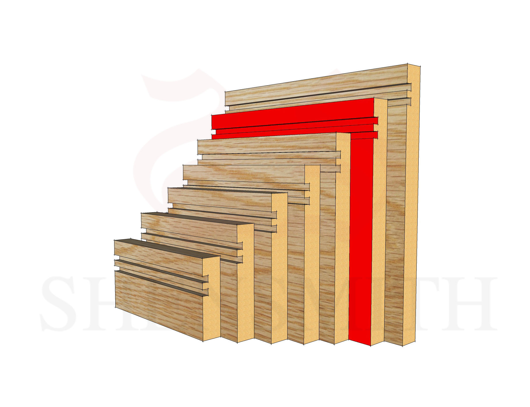 rebated 2 194mm Oak Skirting Board – SkirtingBoards.com®