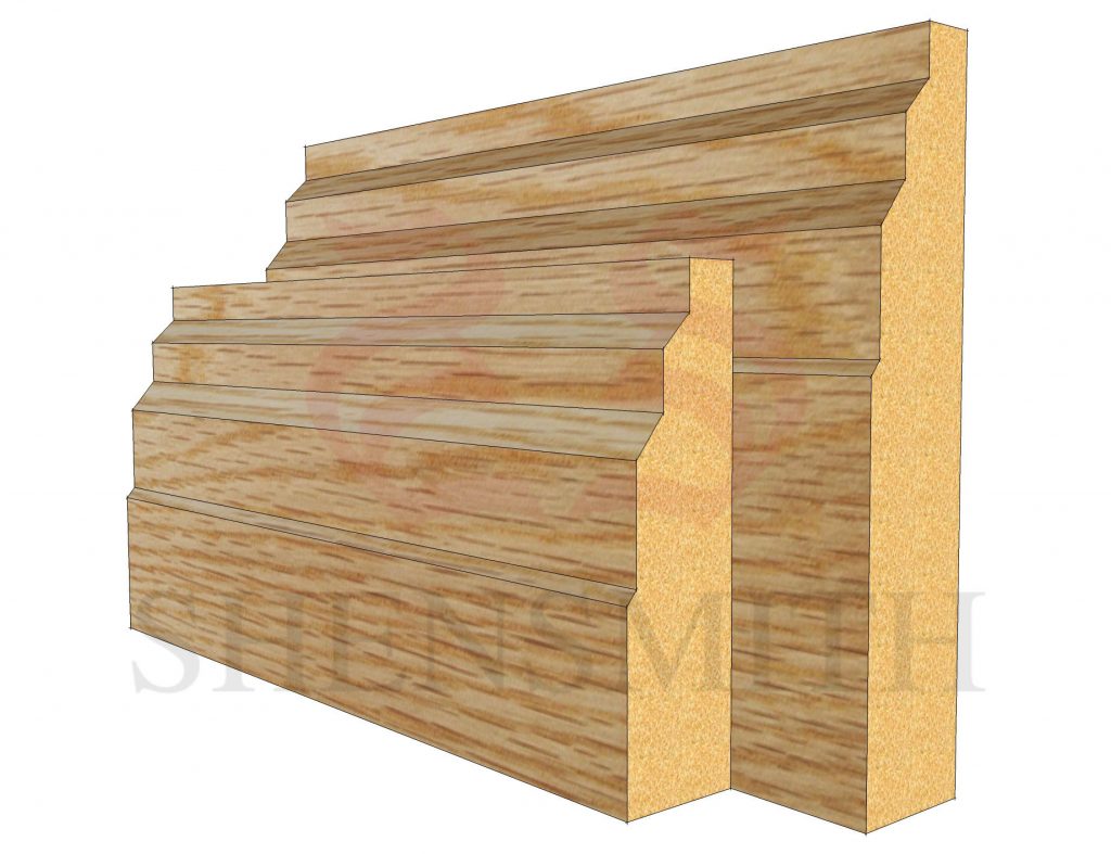 stepped Oak Skirting Board - SkirtingBoards.com®