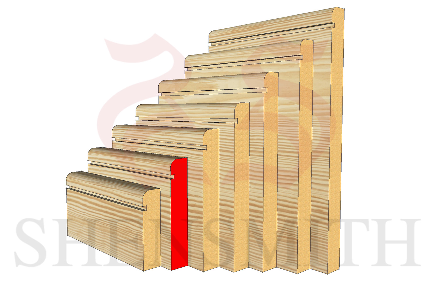 pencil round rebated 1 94mm Pine Skirting Board – SkirtingBoards.com®