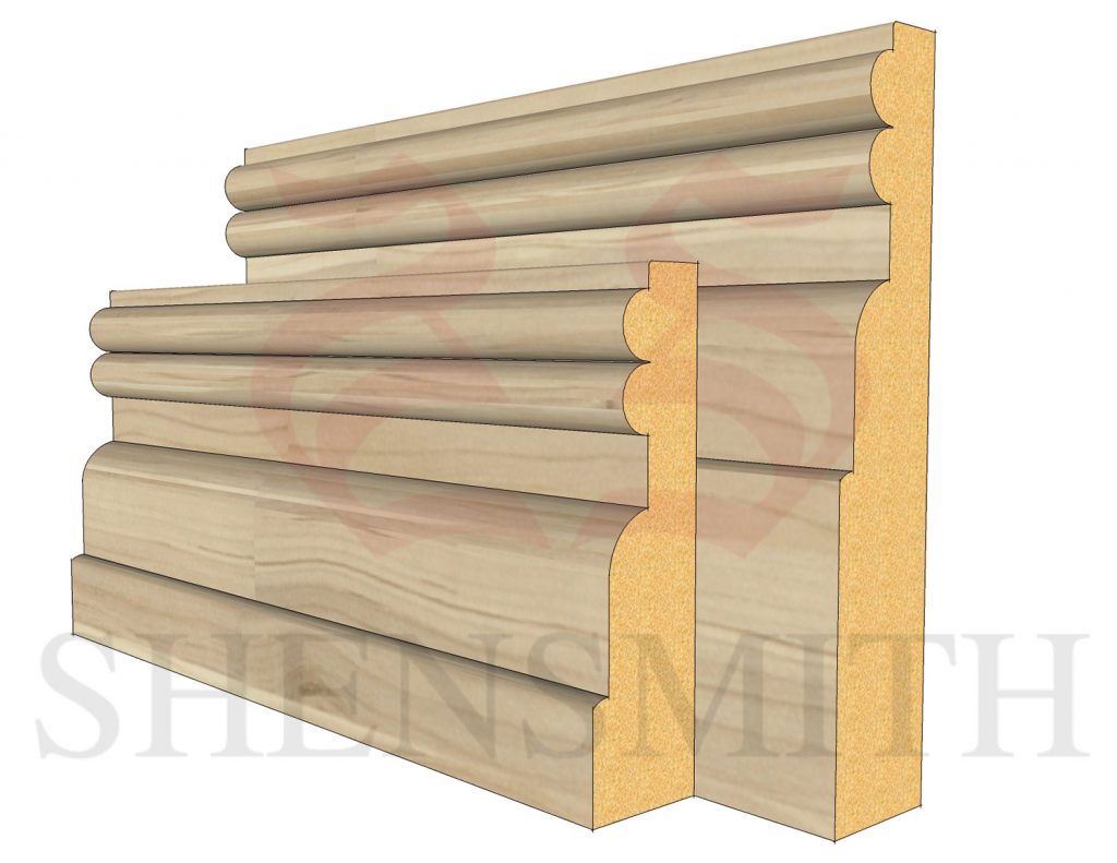 Reeded 2 Ash Skirting Board – SkirtingBoards.com®